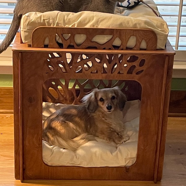 Cat House - Two Story Modern House. Cat Bed, Luxury Cat Bed, Pet Bed ...