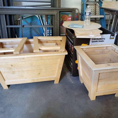 Slatted Three Picket Planter Plans, Fence Picket Planter Plans, Garden ...