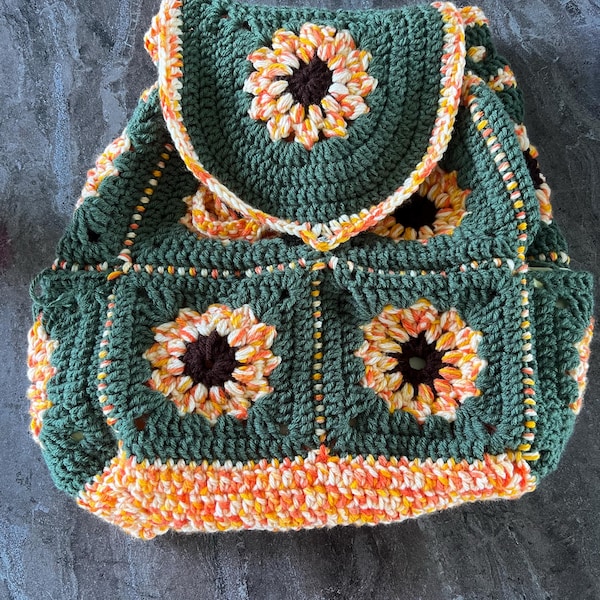 MINI Sunflower Backpack PDF Pattern! With Adjustable AND Removeable ...