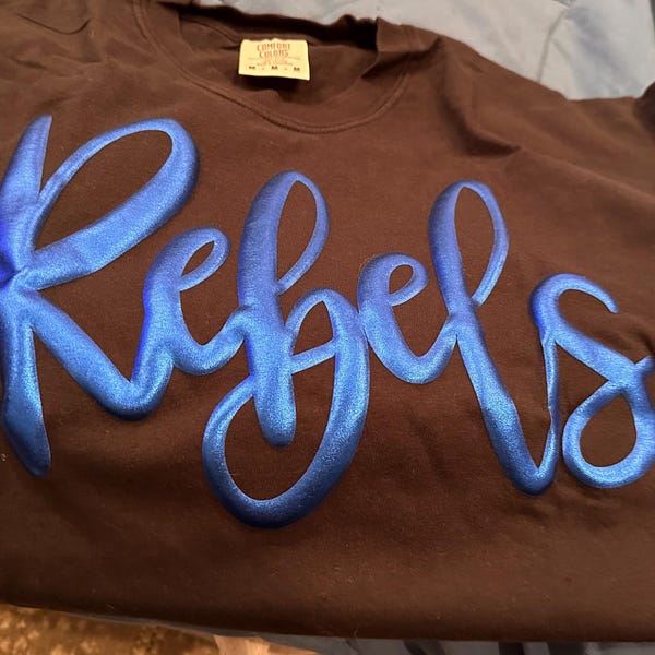 Custom Puff Game Day Tee Mascot Comfort Colors Spirit Shirt Team Sports ...