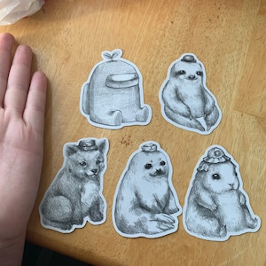 Fat Little Toad Sketch Drawing Illustration 8.5 X 11 Animal Art Print ...