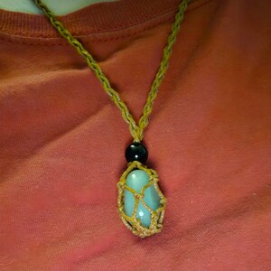 Woven Basket Waxed Hemp Interchangeable Adjustable Crystal Net Cord ...