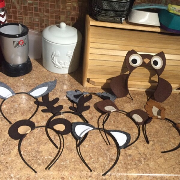 Woodland Animal Headbands, Woodland Birthday Party Supplies, Party ...