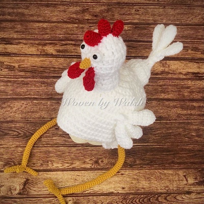 Crochet Pattern Chicken Hat/ Chicken Hat Pattern/ Spring Chicken Hat ...