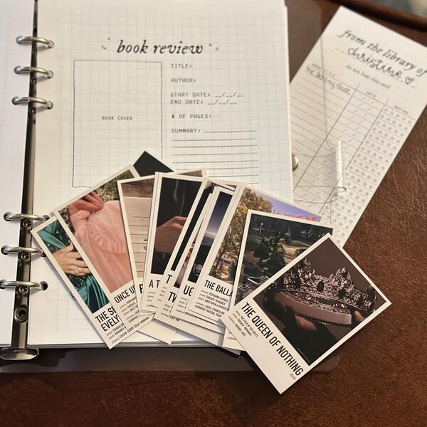 Binder Book Review Grid Journal | Reading Planner, Tbr Journal, Reading ...