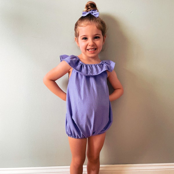 Ruffle Romper PDF Sewing Pattern – Baby & Toddler Sizes NB to 5/6T ...