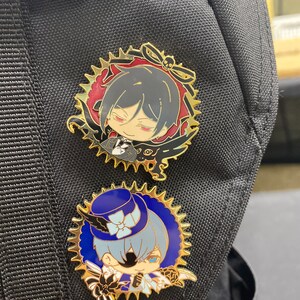 Black Butler Hard Enamel Pins Kuroshitsuji Ciel Sebastian - Etsy
