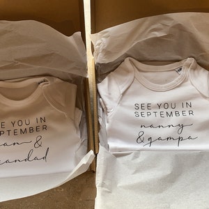 See You in insert Due Month and Name Baby Announcement - Etsy UK