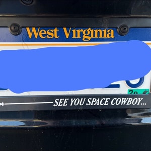 Swordfish See You Space Cowboy License Plate Frame please | Etsy