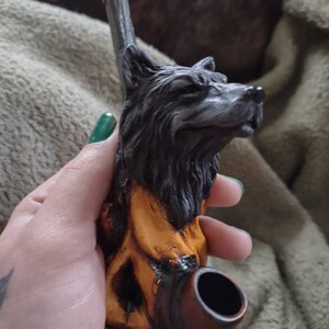 Black Owl Tobacco Smoking Pipe Handmade Spirit Animal - Etsy