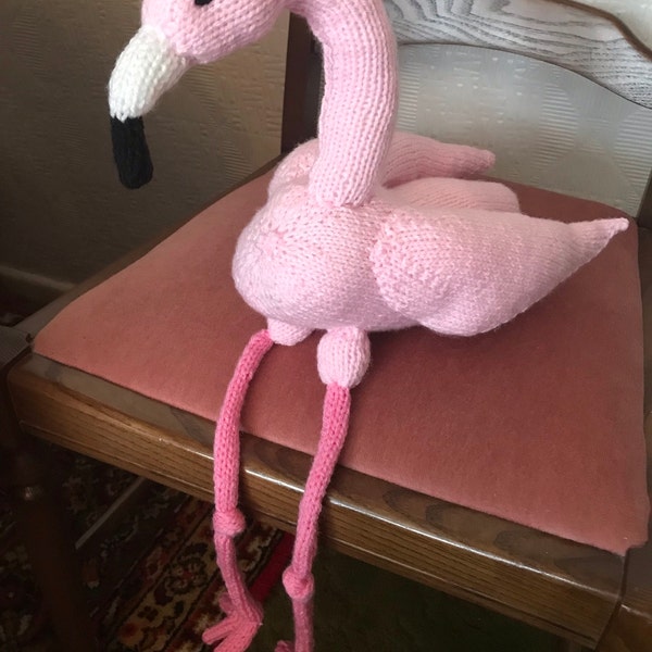 Felipe Flamingo Knitting Pattern PDF Instant Download (knitted ...