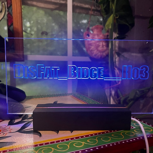 Dj Led Sign, Personalized Dj Gift, Dj Logo Design, Dj Lights, Music ...