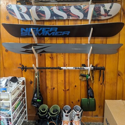 The APRES Vertical Ski Storage Rack - Etsy
