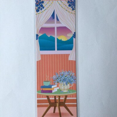 Coffee and Donut Bookmarks Laminated Cafe Food Morning Sweet Travel ...