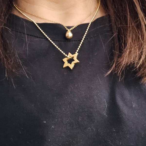Teeny Tiny Jewish Star, Star of David, Magen David Charm in Fine Pure ...