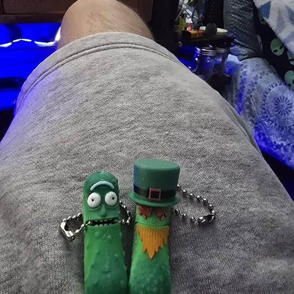 Pedro the Tickle Pickle: 3D Printed Fidget Keychain With Sombrero - Etsy