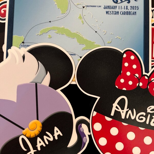 Our 1st Disney Cruise Ship Name Tag Family Magnet Personalized Disney ...