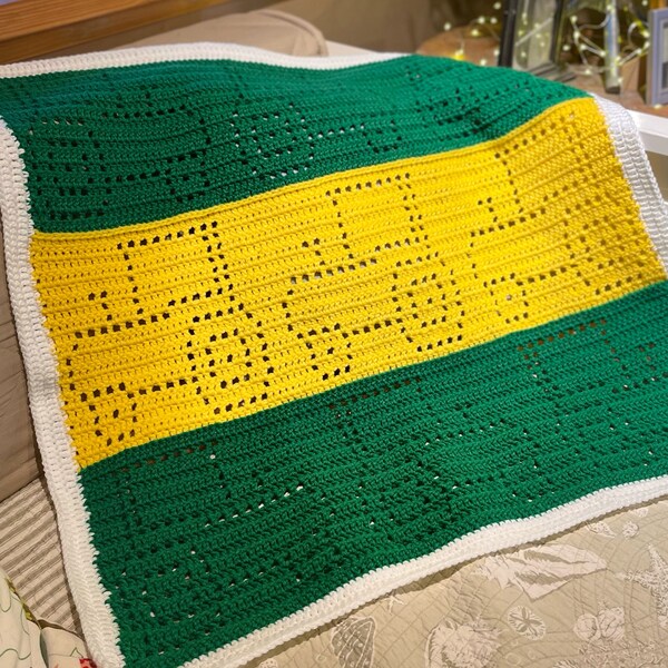 Crochet Tractor Baby Blanket Pattern: Farm Theme (PDF Pattern) - Etsy