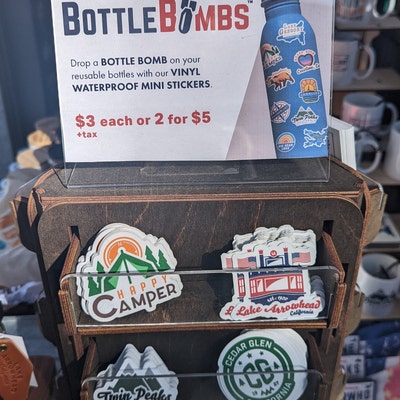 Wooden Sticker Display-small Small Product Display Countertop Display ...