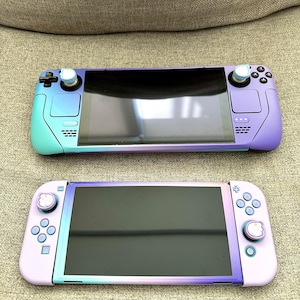 Cute Smile Steam Deck Skin Big Eyes Smile Face Design Teal - Etsy