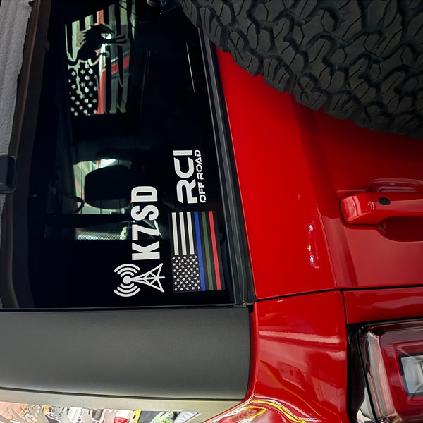 Ham Radio Callsign Antenna Callsign Window Decal - Etsy