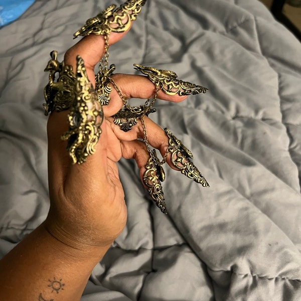 Made to Order / Medusa Snake Finger Armor, Cosplay Costume, Cleopatra ...
