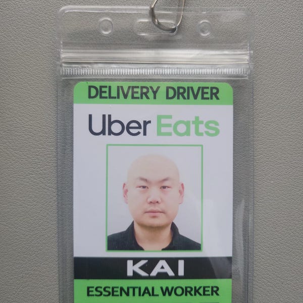 Uber Eats Driver ID Card With Your Picture - Custom Picture Badge ...