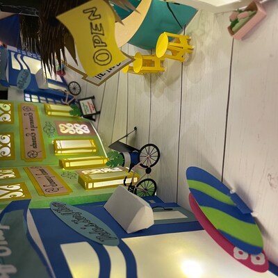 Book Nook Beach Boardwalk Diorama SVG Cut Files - Etsy