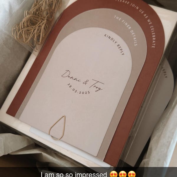 Black and White Arch Wedding Invitation Template Suite Modern Wedding ...