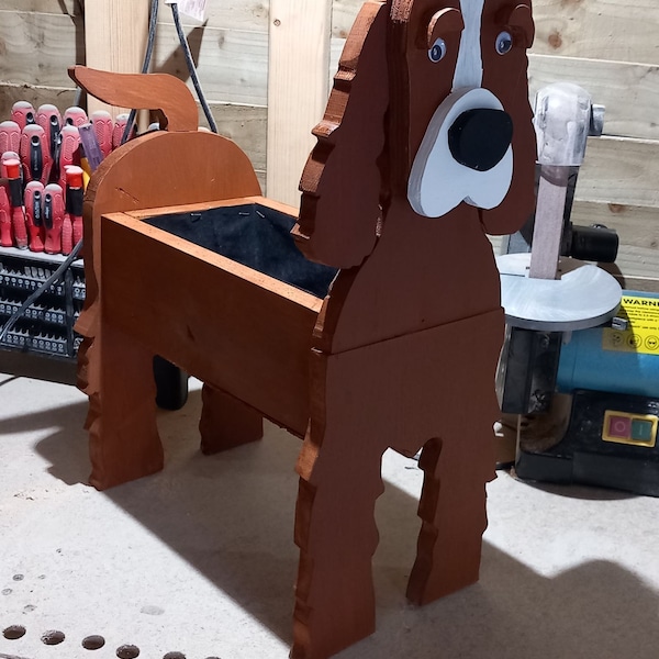 Pattern for Cutting Wood Planter Cocker Spaniel Dog, for Band Saw or ...