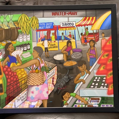 PALENGKE Filipino Art Tagalog Illustration Philippine Market Filipino ...