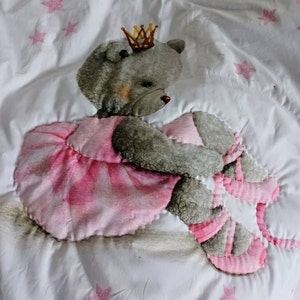 Cute Bear Set of 7 Fabric Panels Quilting Fabric Set Sewing - Etsy