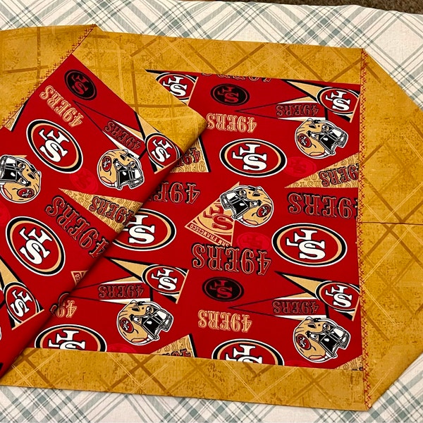 NFL San Francisco 49ers Pennants Football Team Woven Cotton Fabric ...
