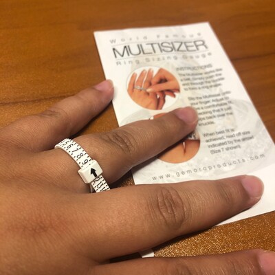 Ring Sizer, Adjustable Plastic Ring Size Finder - Etsy