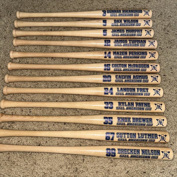 Personalized 18"in Mini Baseball Bat, Bat With Image or School Logo ...