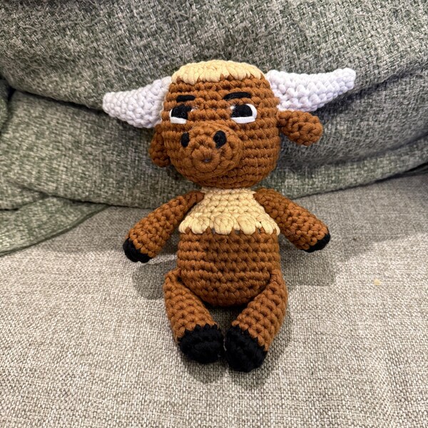 PATTERN: Crochet Bison, Mini Buffalo Amigurumi PDF Tutorial in English ...