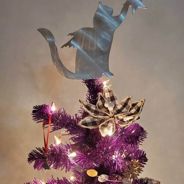 Kitty Cat Angel With Star, Cat Christmas Tree Topper, Pet Memorial ...