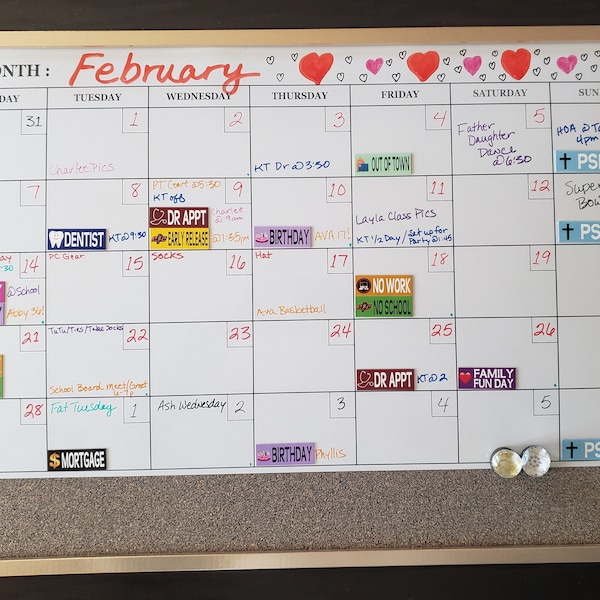 Calendar Magnets - Set of 20 - Your Choice - Etsy