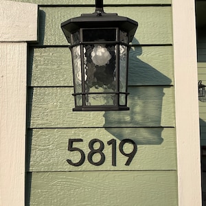 Clean Modern House Numbers / Outside Address Sign / Address - Etsy