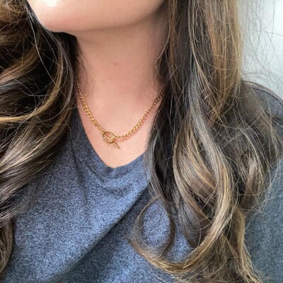 Toggle Necklace Gold Toggle Necklace, Toggle Necklace Gold, Toggle ...