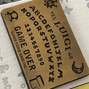 Luigi Board Ouija Wega Weggy Funny Parody Halloween Spooky - Etsy Ireland