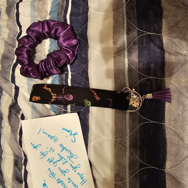 Halloween Wristlet Keychain Tassels Lobster Claw Clipper Spooky ...