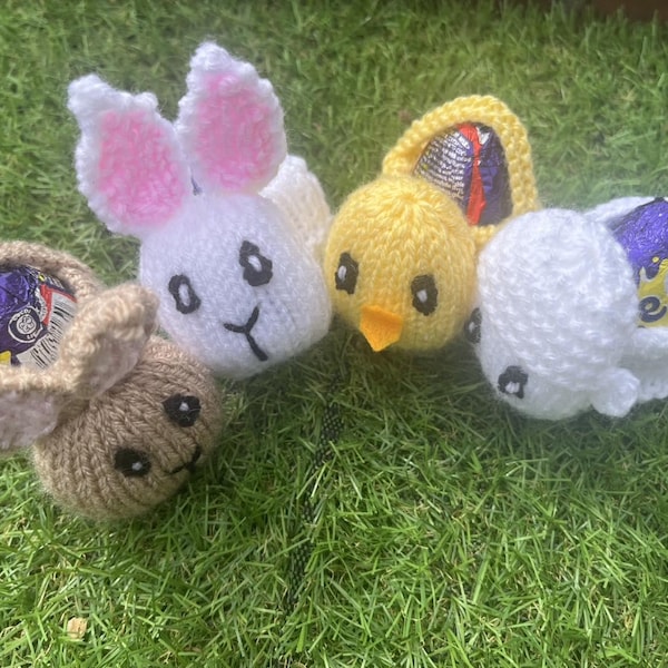 KNITTING PATTERN - Blue Alien Inspired Choc Orange Cover / 15 Cms Toy ...