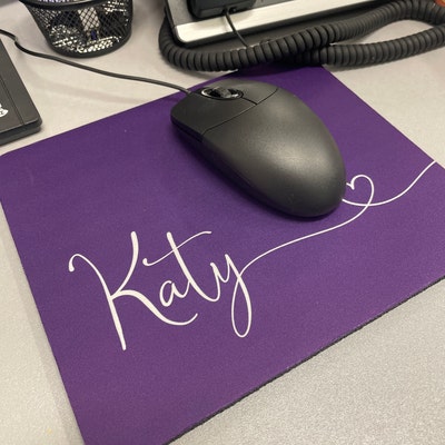 Personalized Office Decor Mouse Pad, Custom Name Mouse Pad - Etsy