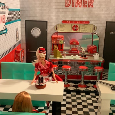 Retro 50's Diner Backdrop - Etsy