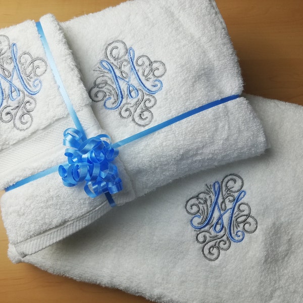 Adorn Monogram Machine Embroidery Font - 5″ 6″ - Formats: Bx Dst Exp ...