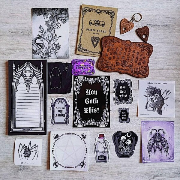 Gothic Notepad Gothic Arch - Stationery Dark Academia Notepad Dark ...