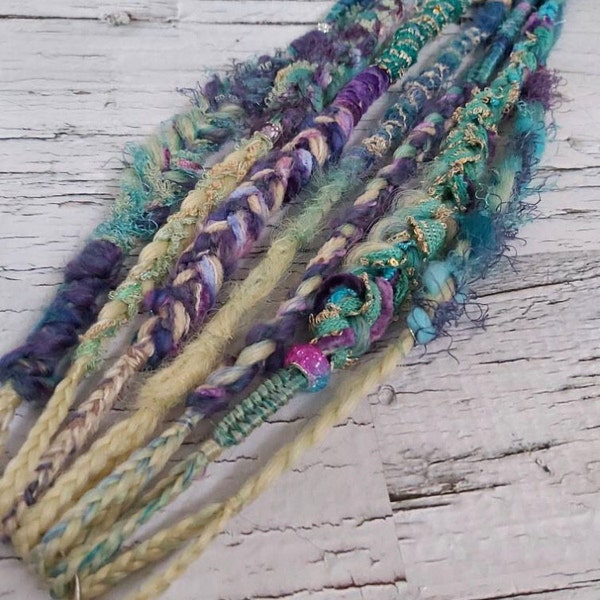 Forest Fae Braids, Clip in Dreads, Fishtail Braids, Synthetic Dreads ...