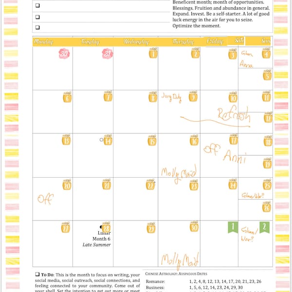 Happy Planner JUNE Monthly Kit, Printable June Monthly Stickers Kit ...