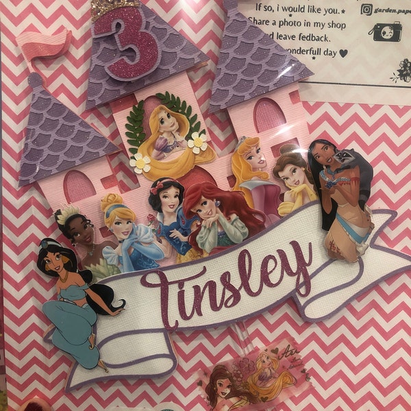 Disney Princess Cake Topper, Personalized Cake Topper,disney Princesses ...